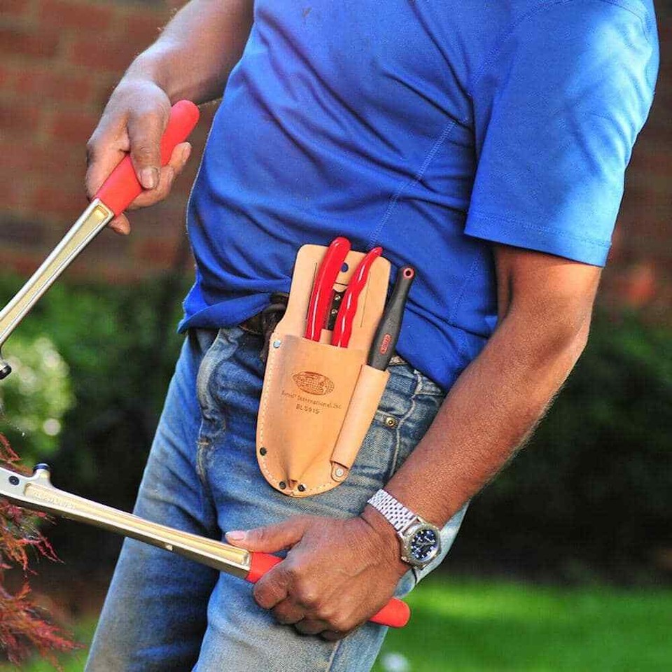 9 In. American Leather Pruner Sheath With Accessory Pouch | Holster | eBay
