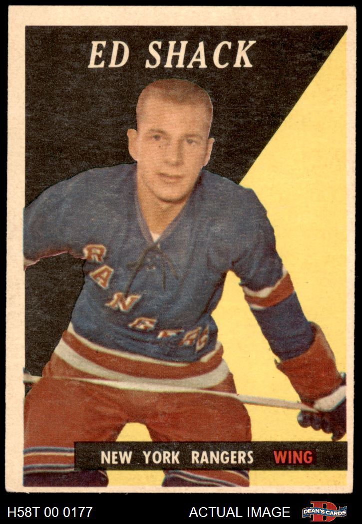 1958 Topps #30 Eddie Shack Rangers-Hockey RC 5 - EX | eBay
