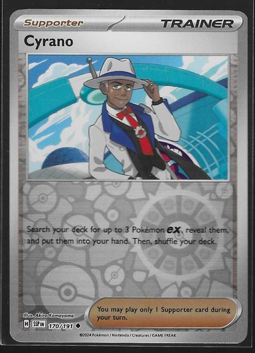 Pokemon - Cyrano - 170/191 - Reverse Holo - Surging Sparks - NM/M | eBay