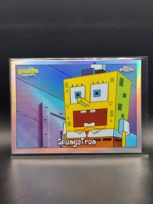 2025 Topps Chrome SpongeBob SquarePants SpongeTron Refractor Card #39 ...