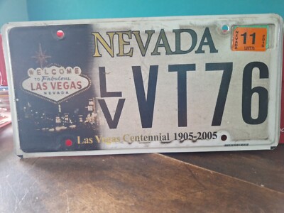 LAS VEGAS LICENSE PLATE # LV VT76. 2011 | eBay