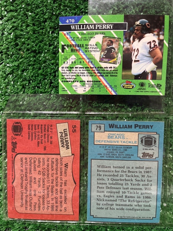 William “the refrigerator” Perry card (3) | eBay