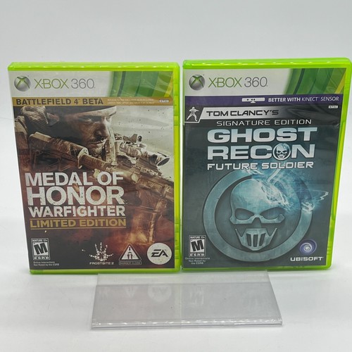 Xbox 360 2 Game Shooter LOT: Medal of Honor: Warfighter & Ghost Recon ...