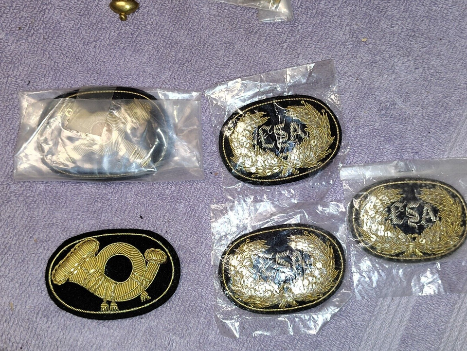 5 Civil War insignia Patches Badges CSA Kepi Reproductions NEW | eBay