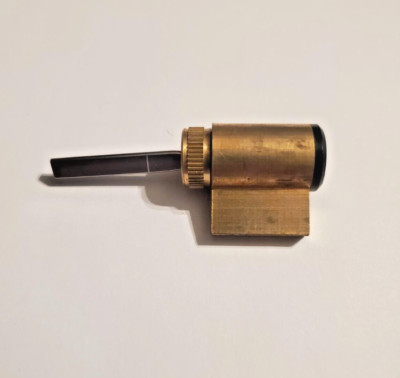 Pella Dummy Key Lock Cylinder For Hinged Patio Door - Black Faceplate ...