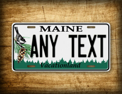 Custom Personalized Text Maine State License Plate | eBay