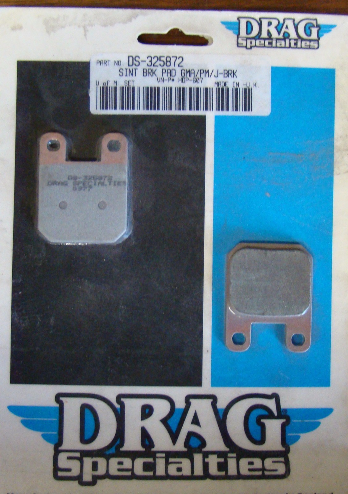 DRAG SPECIALTIES DS325872 SINTERED BRAKE PADS GMA/PM/J-BRK NOS | eBay