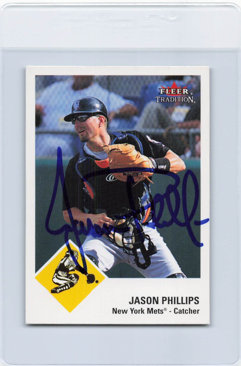 2003 Fleer Tradition #190 Jason Phillips Mets Signed Auto *J1807 | eBay