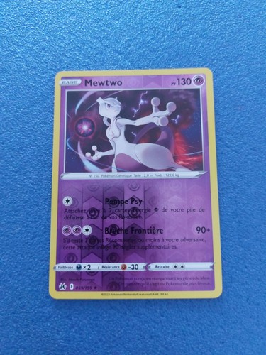 Carte Card pokémon pokemon Mewtwo 059 159 Reverse | eBay