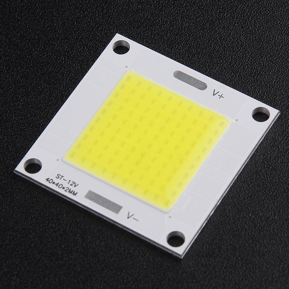 DC 12-14V 50W COB LED Integrated Chip 40x40mm Square Light Panels Lamp ...