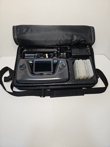 Sega Game Gear Console w/ Case + AC Adapter & 4 Games – Works Great! | eBay