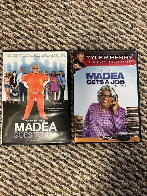 Lot of 2 Madea DVDs ~ Madea Gets A Job Tyler Perry DVD /Madea Goes to ...
