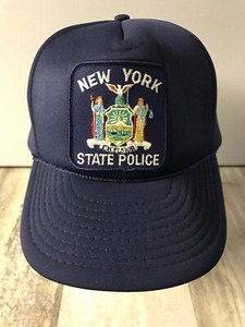 Vintage Police Basebll Cap Hat NEW YORK STATE POLICE Snapback ...