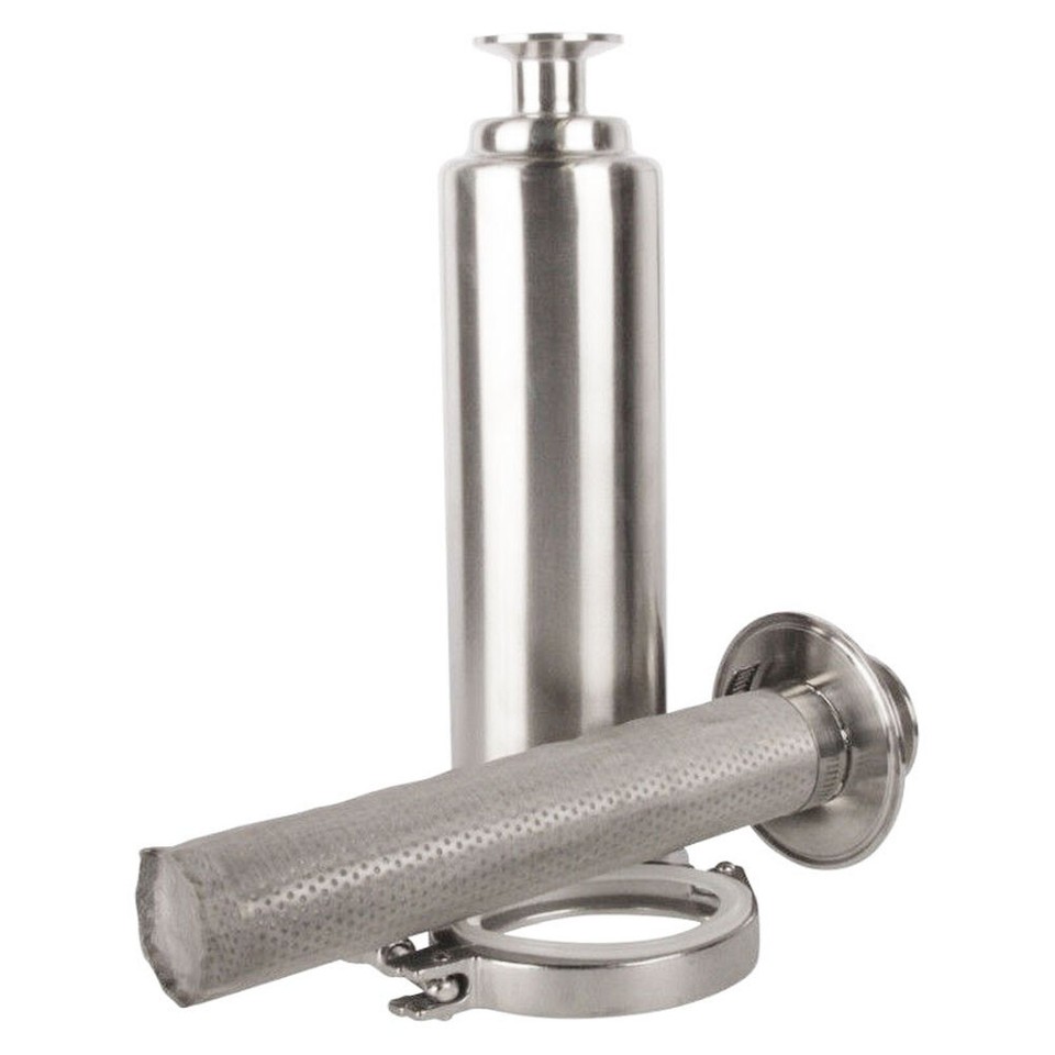 2-1/2'' Sanitary Tri-Clamp Filter Straight Strainer with SS304 100 Mesh ...