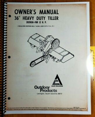 Manuals & Books - Tiller Parts Manual