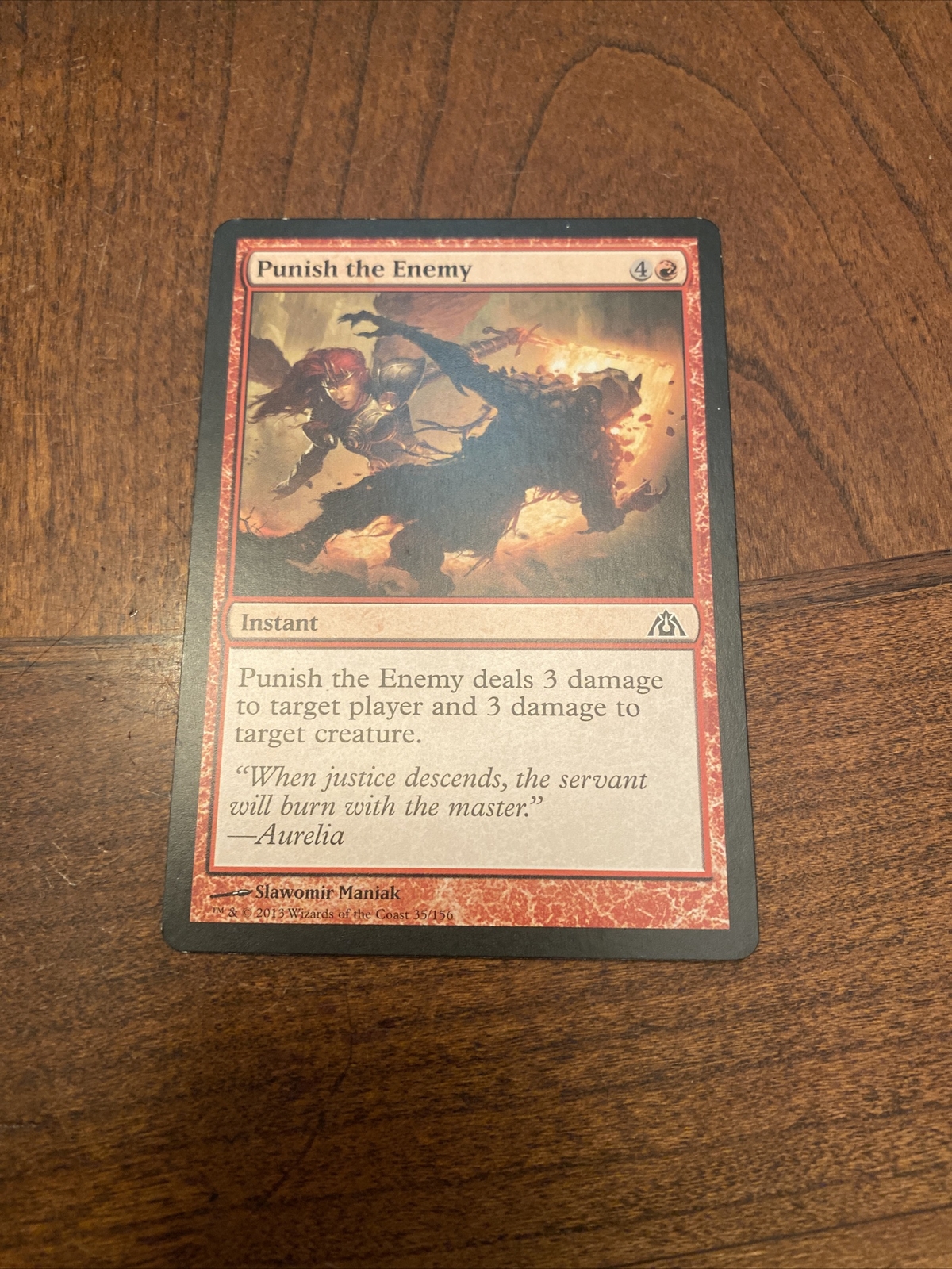 Magic The Gathering Trading card MTG Punish the Enemy Instant 35/156 | eBay