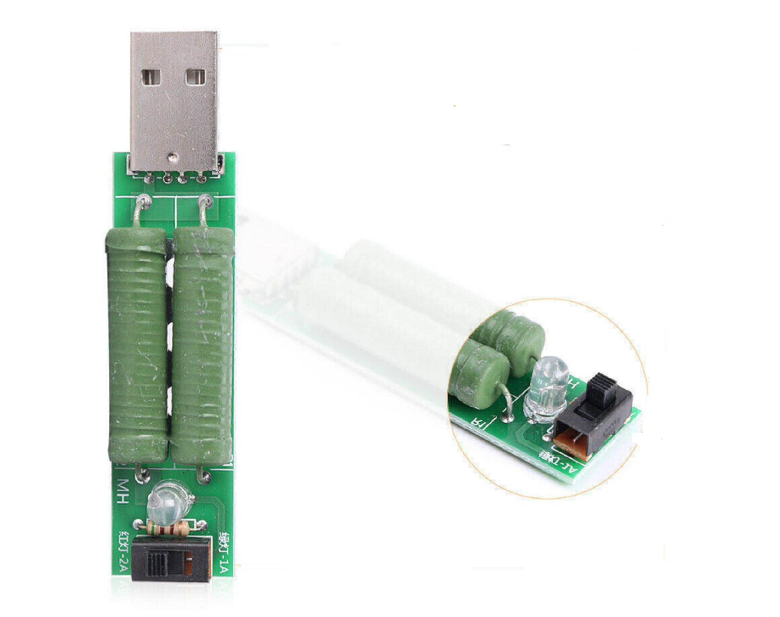 USB Load Resistors Mobile Power Module/LCD USB Voltage Current Tester ...