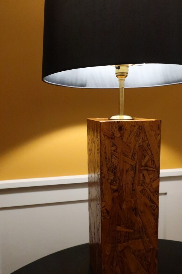 Bespoke Table Lamps Wooden Handmade Rectangular Shaped With Brass ...