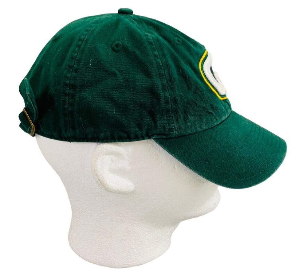 Green Bay Packers green cotton embroidered curved bill baseball cap ...