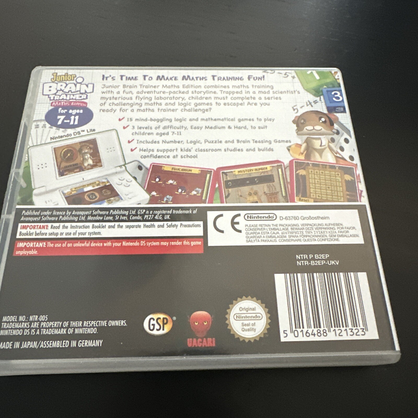 Junior Brain Trainer: Maths Edition (Nintendo DS, 2010) - European ...