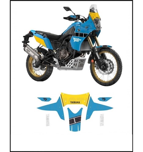 Aufkleber Ténéré 700 T7 RALLY EDITION Vorderes Kit Kompatibel | eBay.de