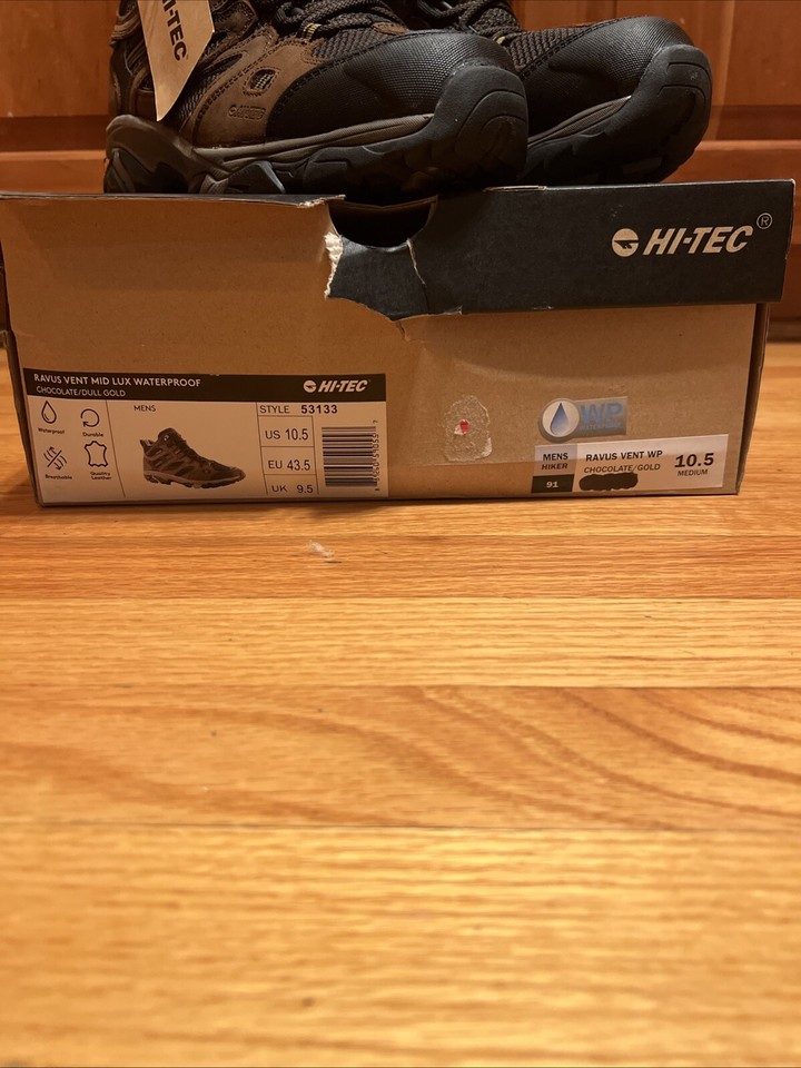 Hi-Tec Ht Ravus Vent Mid Lux Waterproof Men’s Boot, Size 10.5 | eBay