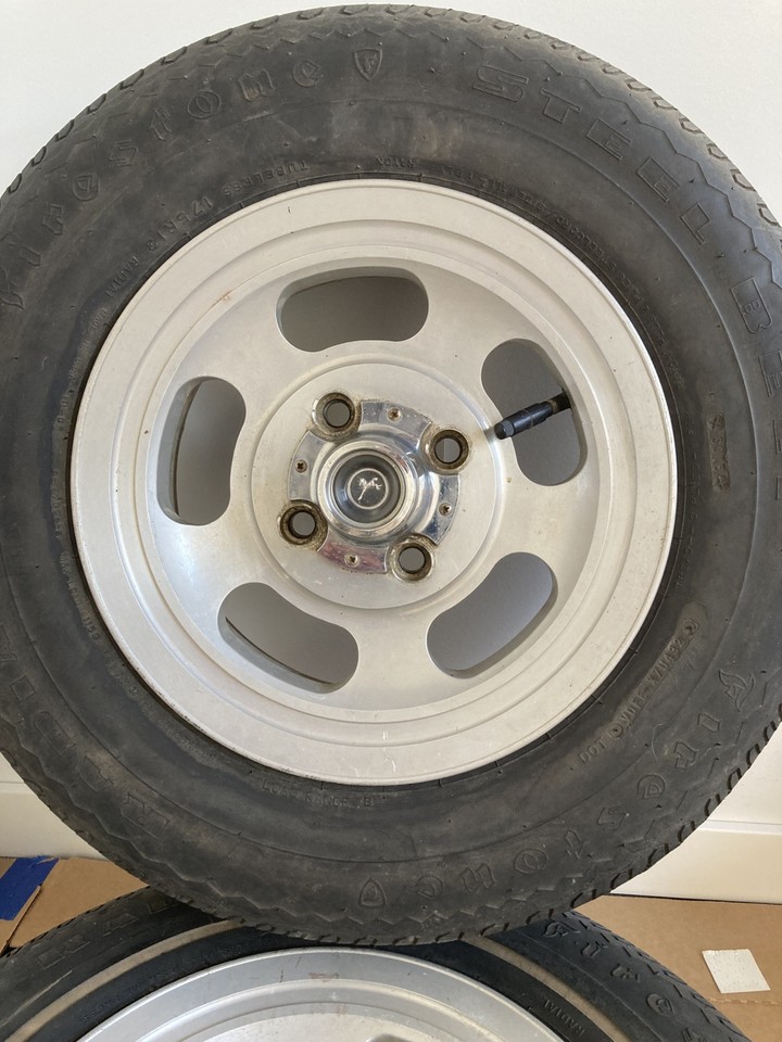 Pair Of ‘76 Pinto Aluminum Slot Wheels,OEM Ford; Fits Mustang II ...