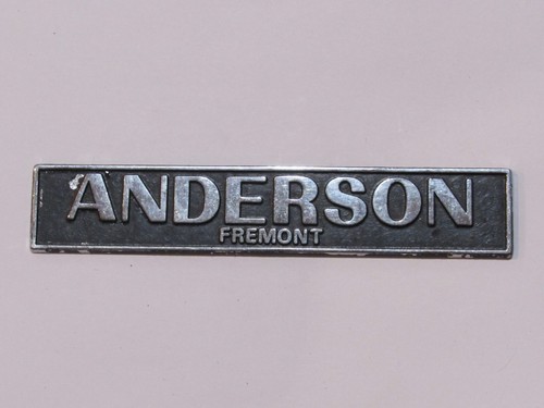 Vintage Anderson Ford Fremont Nebraska Metal Dealer Badge Emblem Tag ...