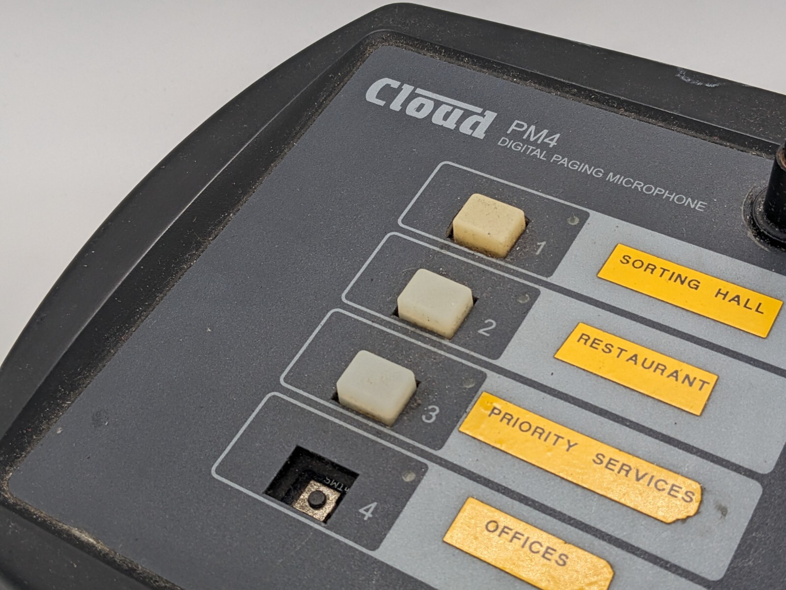 Cloud Electronics PM4 paging microphone 4-zone gooseneck mic READ ...