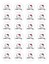 24 Hello Kitty Stickers Round Labels for Bag Lollipop Party Favors ...