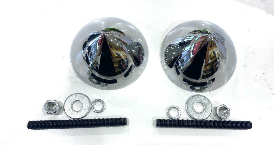 FRONT ACCESSORY BUMPER BULLETS CHROME , PAIR. FITS 1957 CHEVY | eBay