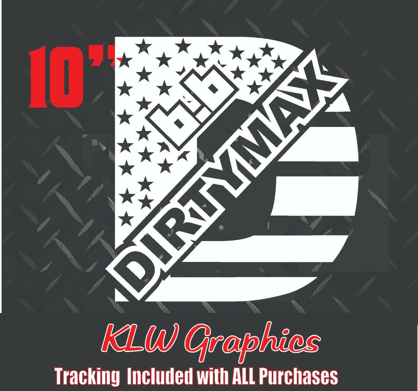 Dirtymax Decal Sticker Turbo Diesel Truck 6.6L Crew Cab Soot Def ...