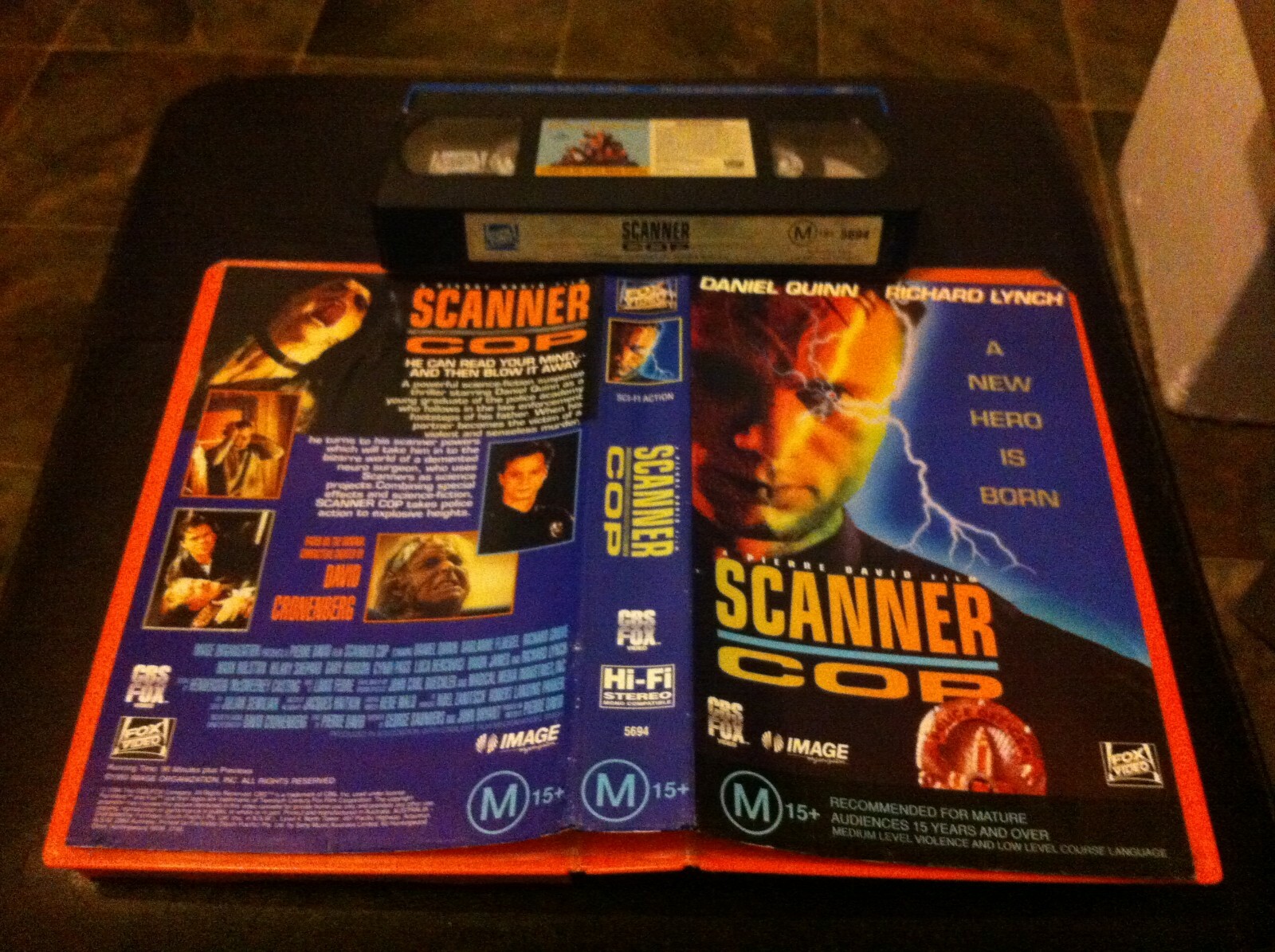 Scanner Cop VHS Video tape Sci-fi Science Fiction horror thriller CBS ...