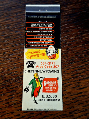 Vintage Matchbook: Ramada Inn, Cheyenne, WY | eBay