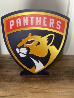 Florida Panthers 3D Logo Sign Self Standing Shelf Art Wall Display W ...