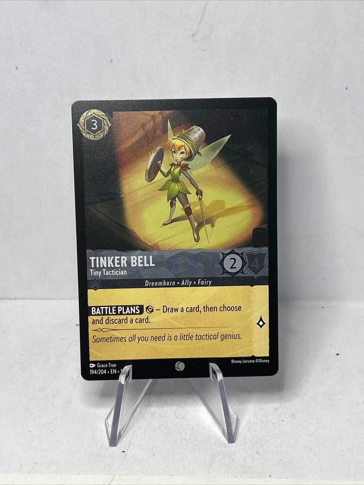 Disney Lorcana Foil Tinker Bell Tiny Tactician 194/204 Common Cold Foil | eBay