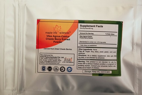 Vitex Agnus-Castus Chaste Berry Extract Powder 0.5% Agnuside Pure ...