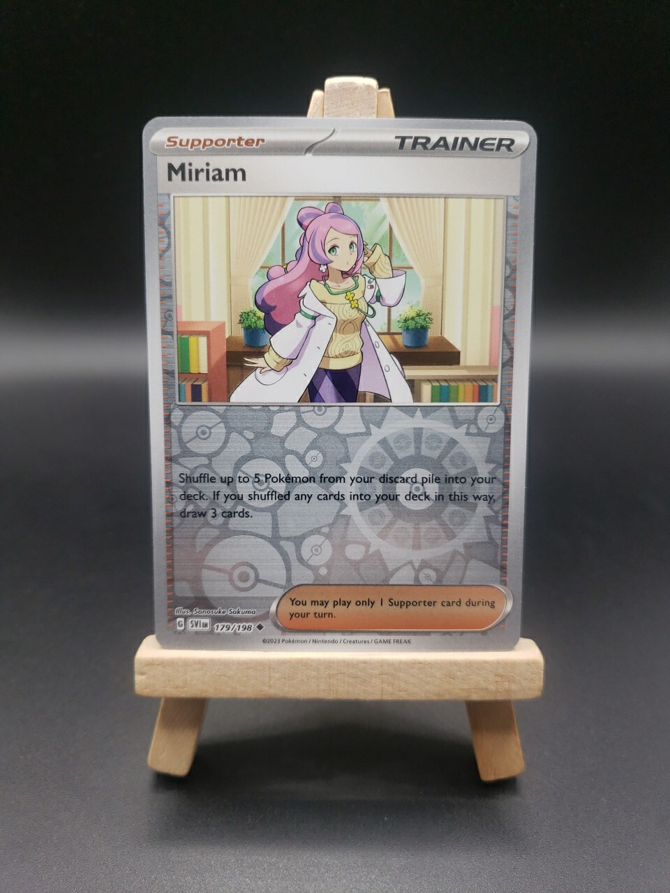 Pokémon TCG Miriam Scarlet & Violet BASE Set 179/198 Reverse Holo ...