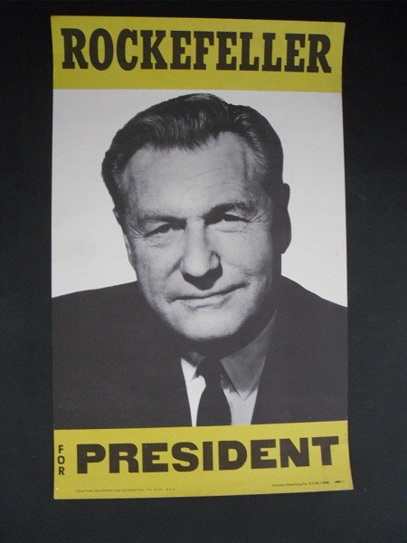Rockefeller For President Original Campaign Poster | eBay