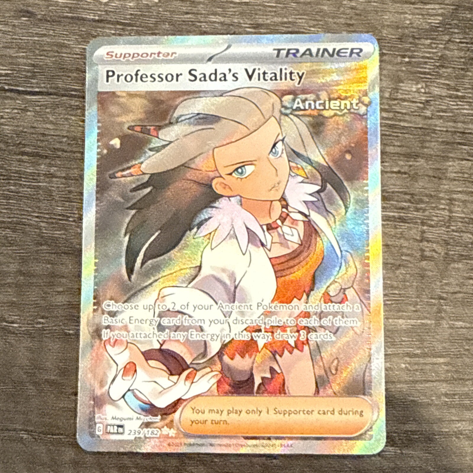 Professor Sada's Vitality 239/182 Full Art Ultra Rare Pokemon Paradox ...