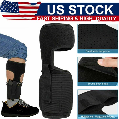 Tactical Concealed Pistol Gun Ankle Leg Holster Revolver Carry Wrap ...
