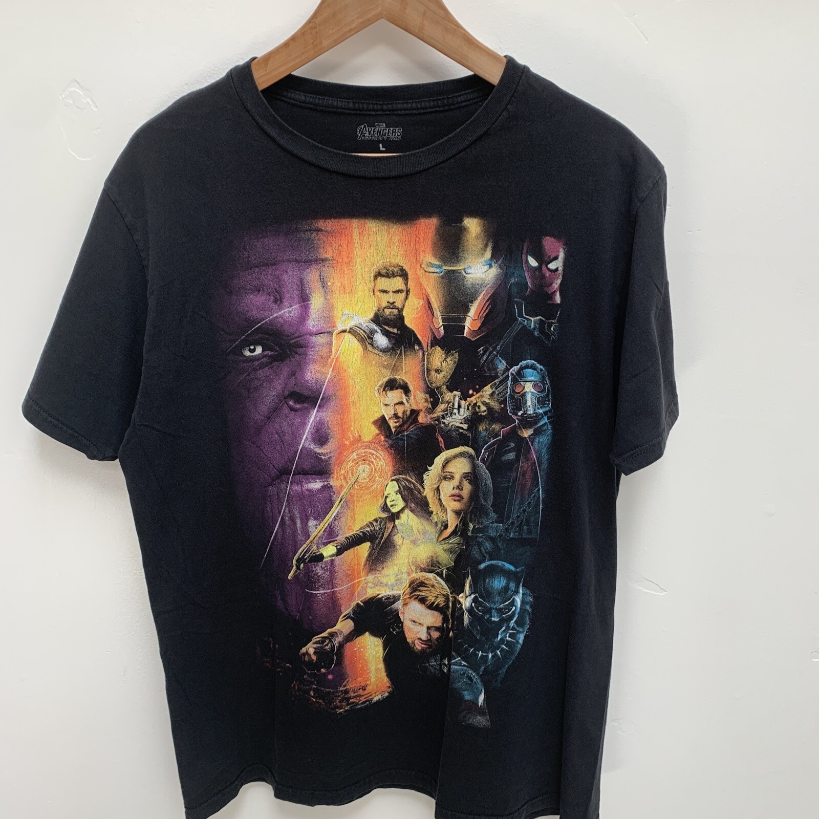 Rare Marvel Avengers Infinity War Movie Shirt Men’s S… - Gem
