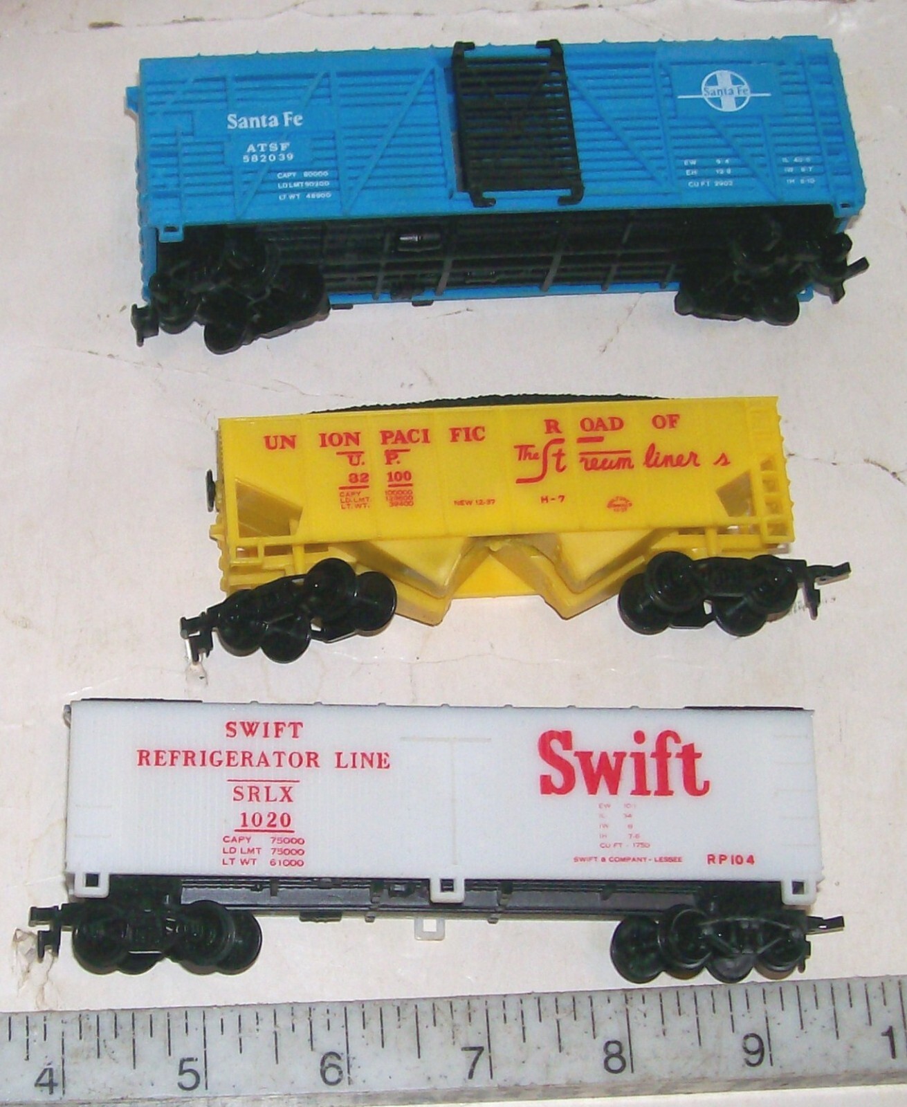 Vintage Life Like HO Scale Authentic Fast Freight 8459 3 Pack Train ...