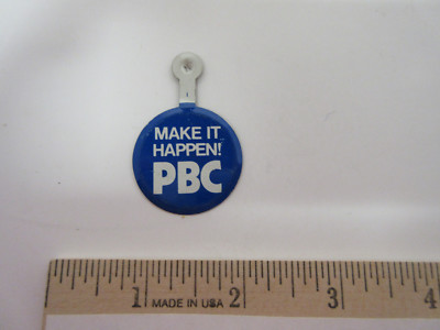 Vintage Make it Happen PBC tin fold over pin, Button, Badge, Pinback | eBay