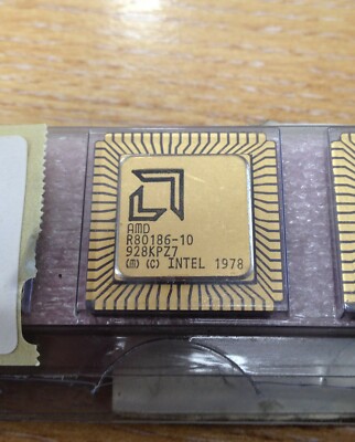 NEW x 1pc R80186-10 Vintage CPU 10MHz - CASE: LCC - MAKE: AMD | eBay