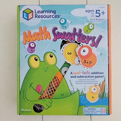 Learning Resources Math Swatters Addition & Subtraction Game | eBay