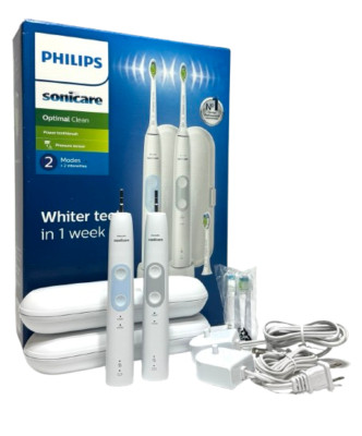 Philips Sonicare Optimal Clean Rechargeable Electric Toothbrush 2-pack ...