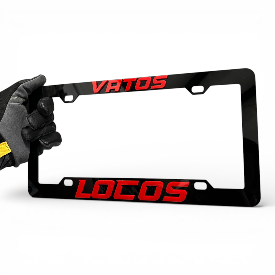 Custom Name Personalized Car Tag 3D Text Acrylic License Plate Frame ...