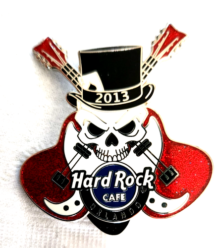 Hard Rock Cafe Pin:Orlando 2013 Crossed Skull Guitars le300 Rare | eBay