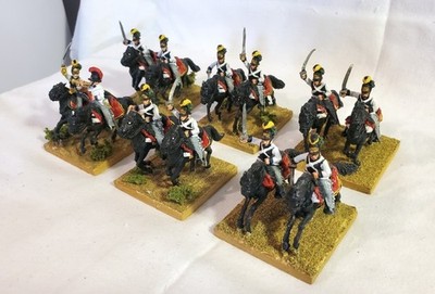 28mm well painted Perry Napoleonic Austrian Cuirassiers x12 Heavy ...